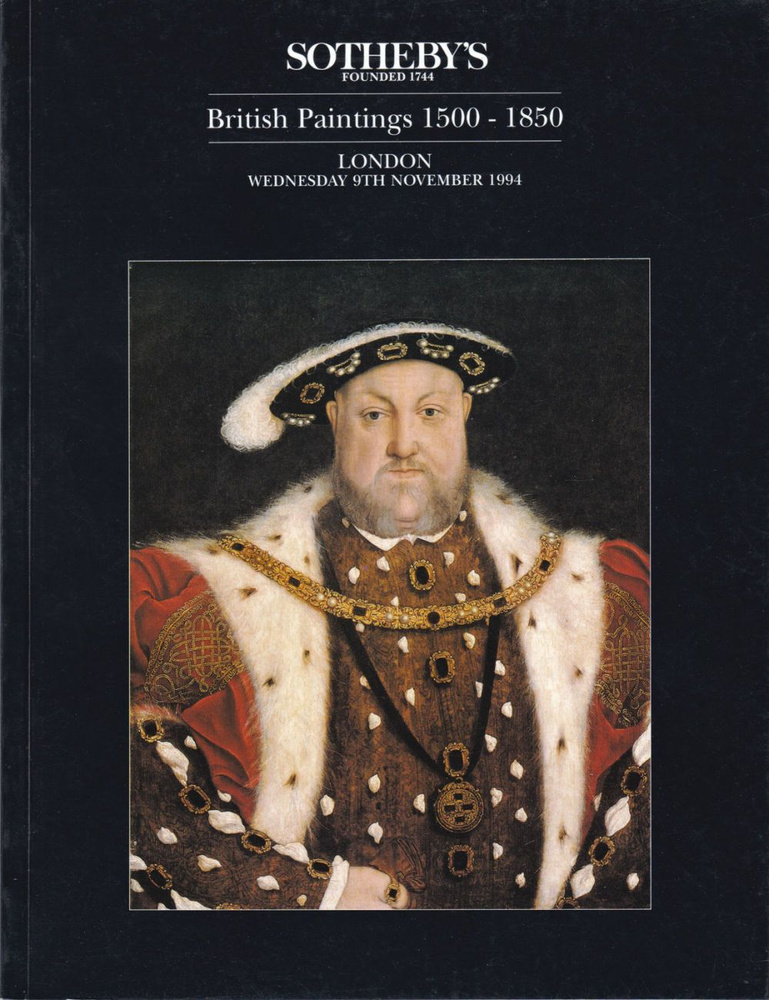 Каталог аукциона Sotheby's, Лондон, Британская живопись 1500-1850 от 9 ноября 1994 года купить ...