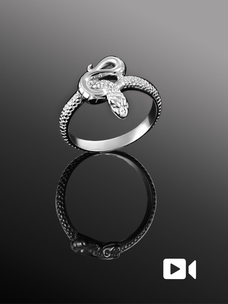 Кольцо женское серебро 925 Main Dizzain, кольцо змейка купить на OZON по низкой цене (2881023498)