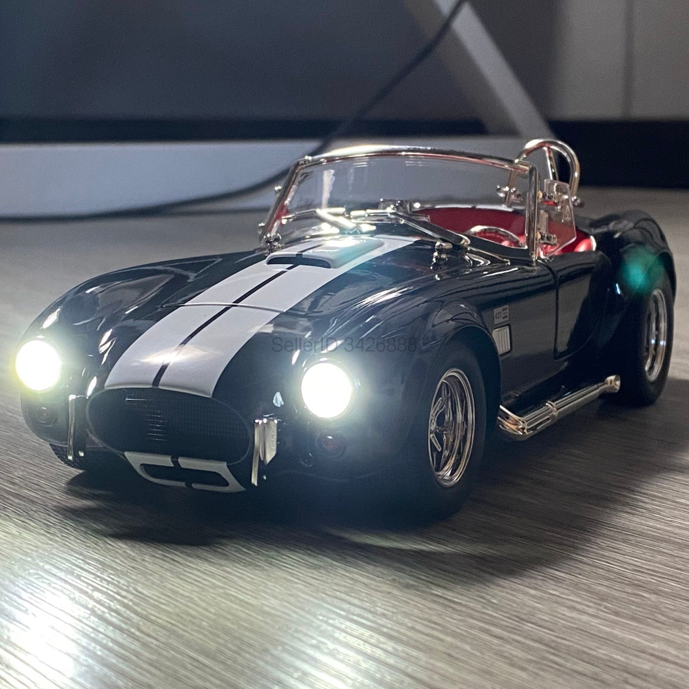 1:24 Ford Shelby Cobra 427 Roadster 1965 S/C Классический винтажный автомобиль,Металлическая ...