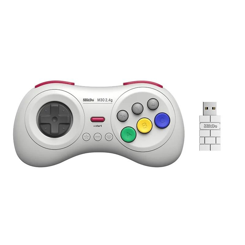 8BitDo M30 2.4G Беспроводный геймпад для Sega Genesis Mini и Mega Drive ...