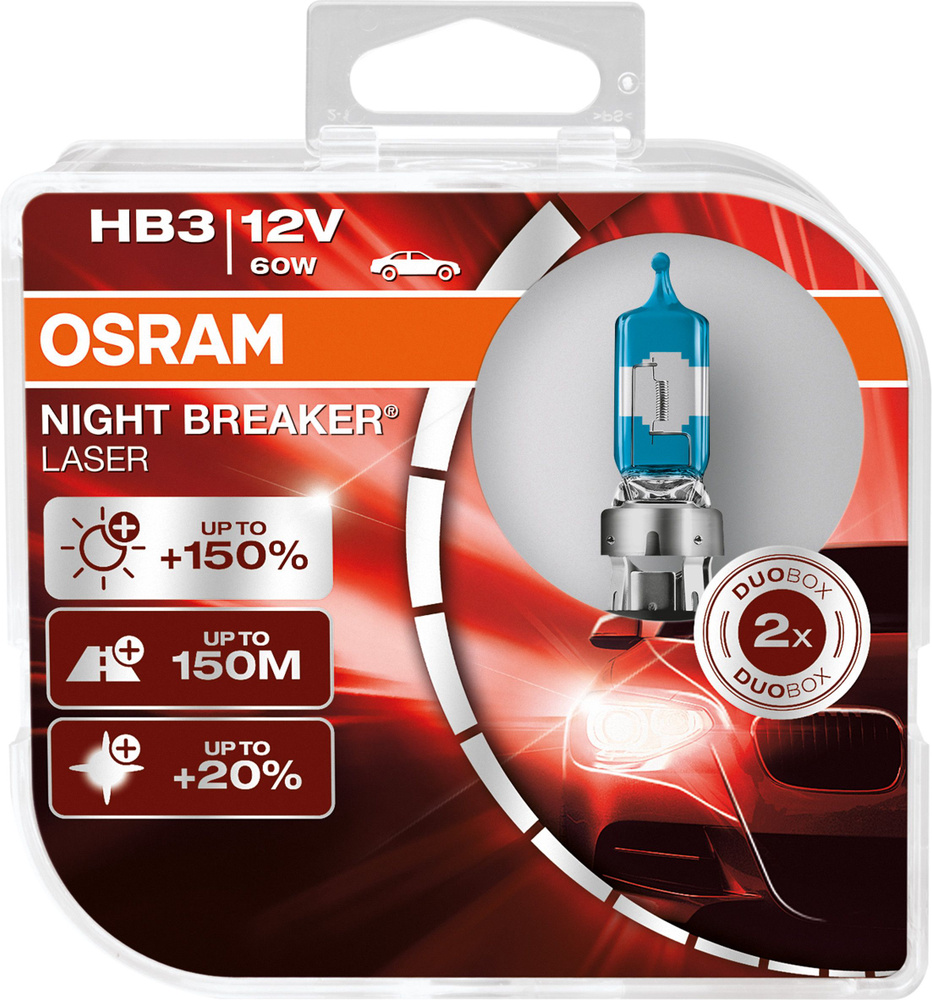 Лампа автомобильная OSRAM 12 В, 2 шт. NIGHT BREAKER LASER купить c ...