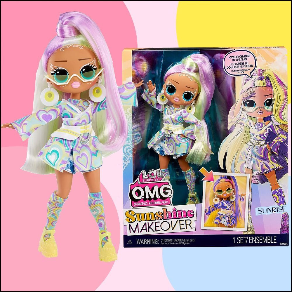 Эксклюзивная кукла LOL OMG Sunrise с эффектом цветовой трансформации ...