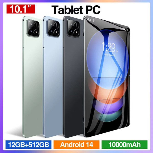 Планшет Tablet WO 10.1" IPS 1920x1080, 8 ГБ / 512 ГБ 8000 черно-серый купить c доставкой на OZON ...