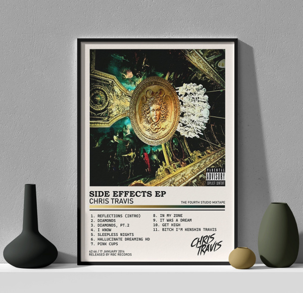 Постер Музыка, Надпись Chris Travis Side Effects EP, 40 30 купить c доставкой на OZON по низкой ...