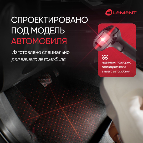 Коврики в салон TOYOTA Land Cruiser Prado 150 2013-, 7 мест, 5 шт ...