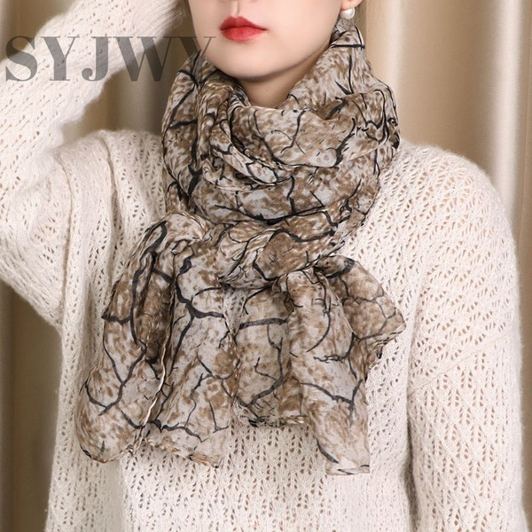 Шарф палантин SYJWY шарф шифоновый женский купить на OZON по низкой цене (1951975918)
