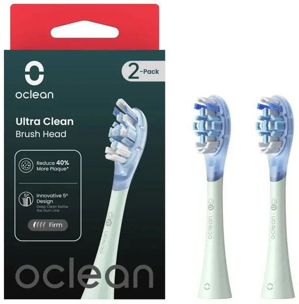 Насадка для зубных щеток Oclean UC01 зеленый (упак.:2шт) купить на OZON по низкой цене (1959968420)