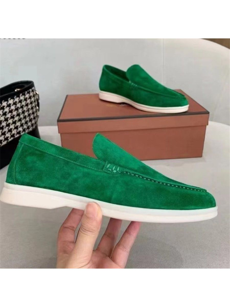 Лоферы Мужской зеленый, размер 43 Стандартный низкий (до 4 см) На любой ...