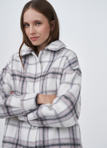 Куртка Женский FUNDAY Карманы светло-серый Текстиль, размер 52, 54 Длинный На любой сезон ...