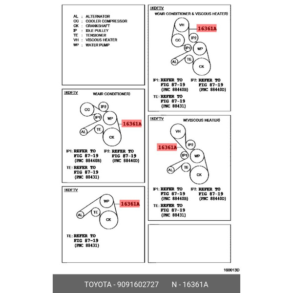 Ремень TOYOTA-LEXUS 9091602727 купить на OZON по низкой цене (2500057754)
