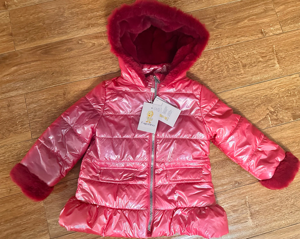 Куртка Девочки OVS Капюшон, Манжеты розовая фуксия, размер 18, 24 Зима Италия купить c доставкой ...
