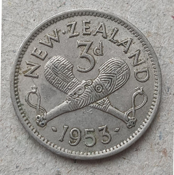 Новая Зеландия 3 Пенса 1953 год , Перекрещенные пату купить на OZON по низкой цене (3137084228)