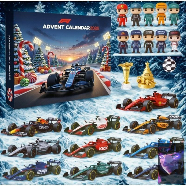 Адвент-календарь на Рождество 2025 Formula 1, 25 дней, коллекционный ...