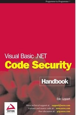 Visual Basic .NET Code Security Handbook купить на OZON по низкой цене (3260049664)