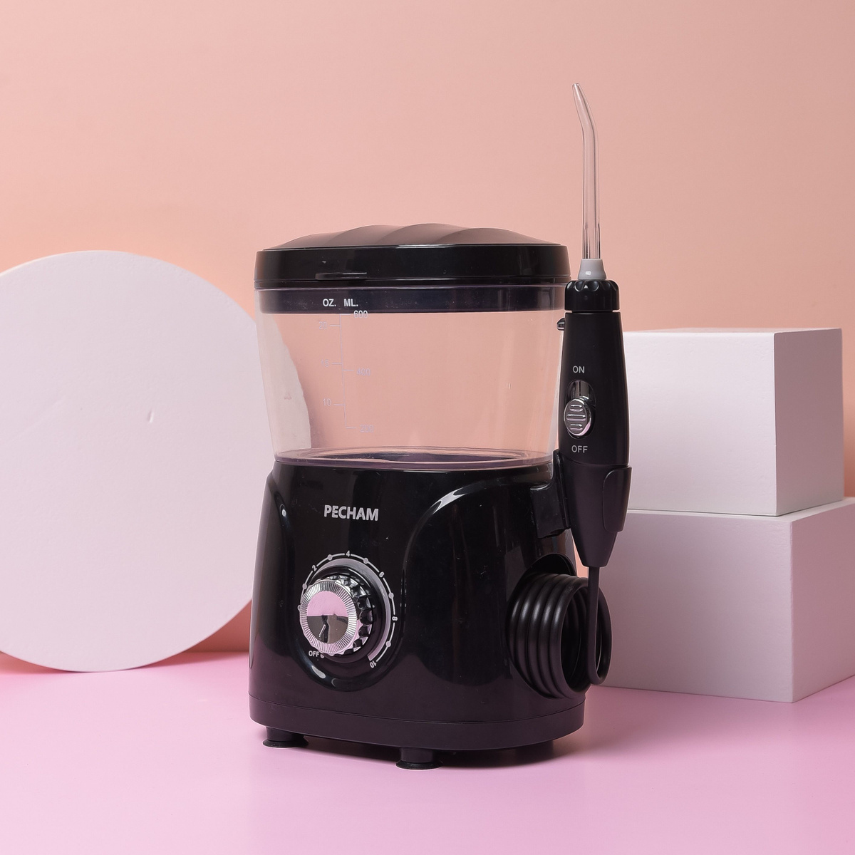 Ирригатор для полости рта стационарный PECHAM Professional PC-070, черный медицинский семейный ...