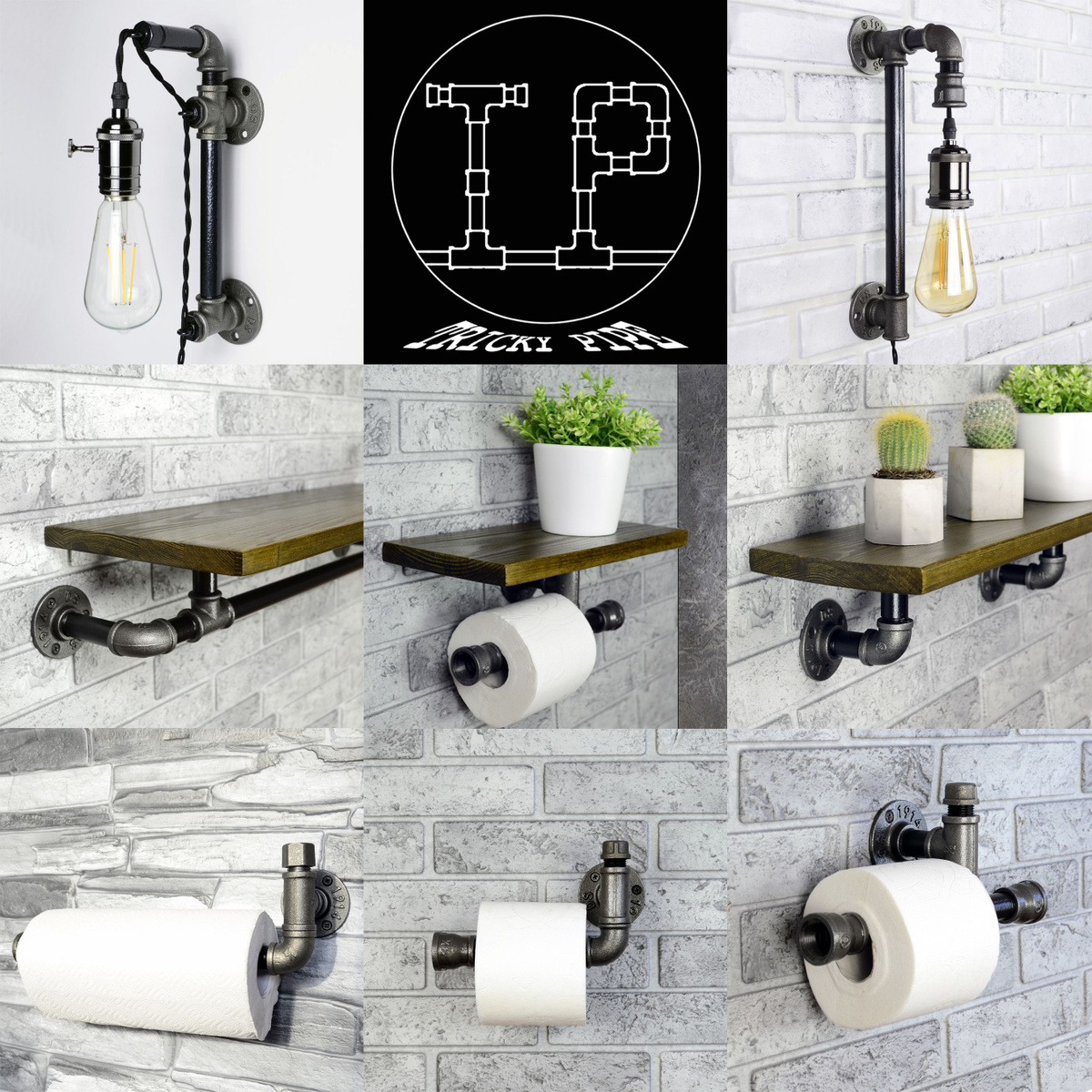 Tricky Pipe Loft Кронштейн для полки 20см, 3 шт купить на OZON по ...