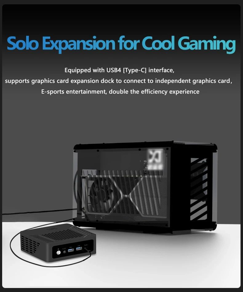 Мини-ПК TOPC MINI PC AMD Ryzen (AMD Ryzen 7 7840HS, RAM Отсутствует ...