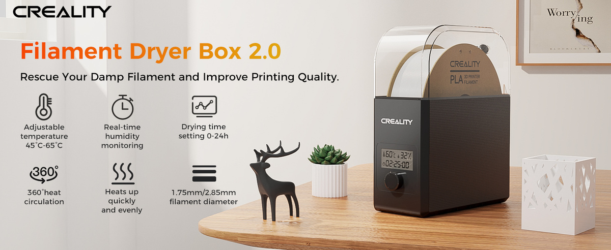 Creality Filament Dryer Box Pro для 3D-принтера, бокс 2.0 для хранения ...