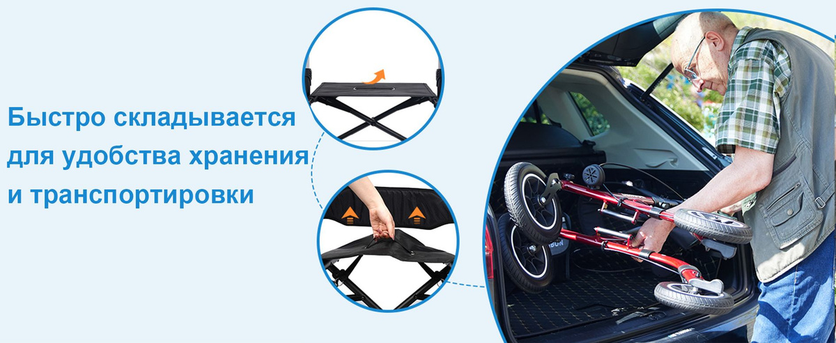 ZENBON Ходунки роллаторы на четырех колесах, пожилых людей и инвалидов ...