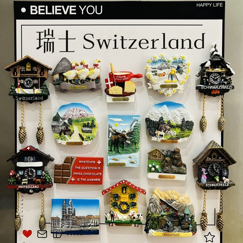 Глухарь, Швейцария, туристический сувенир, магнит на холодильник -30 ...