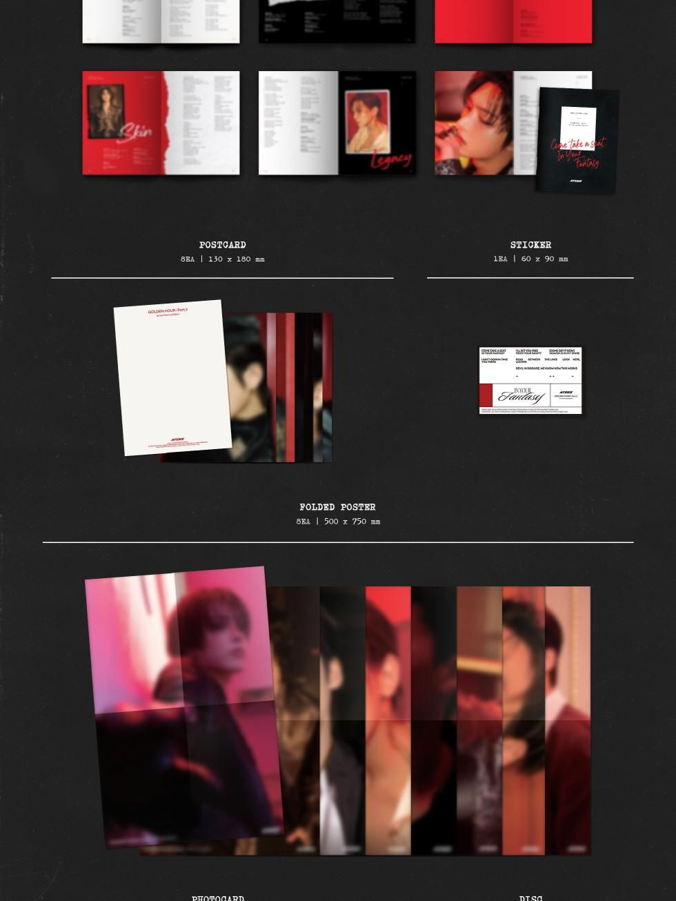 Альбом ATEEZ - GOLDEN HOUR : PART.3 IN YOUR FANTASY EDITION 12th Mini ...