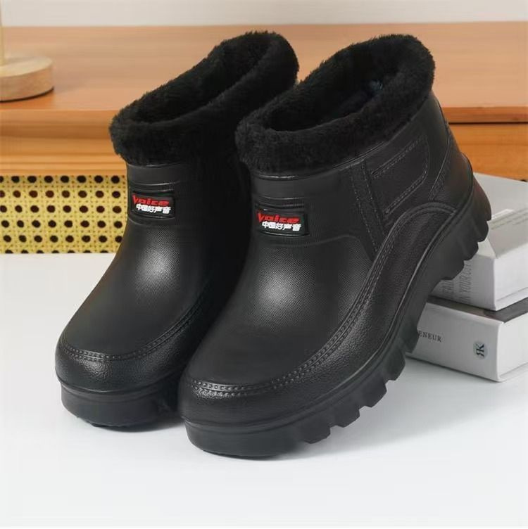 Сапоги резиновые Мужской, Женский алый EVA Китай Без застёжки Зима ...