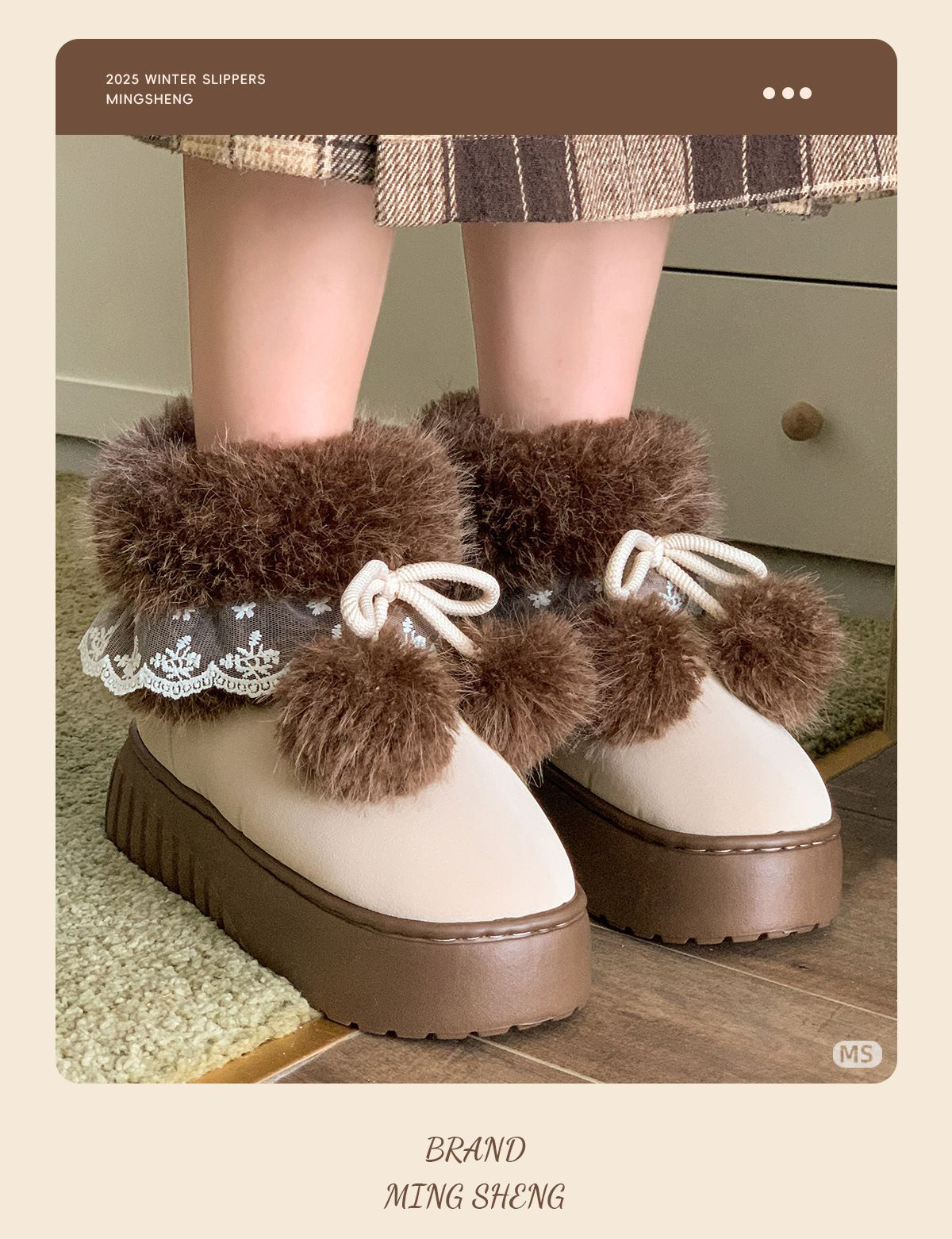 Сапоги Женский MOOCIE полусапоги, размер 38, 39 светлый хаки Еврозима Платформа Китай Кружево ...