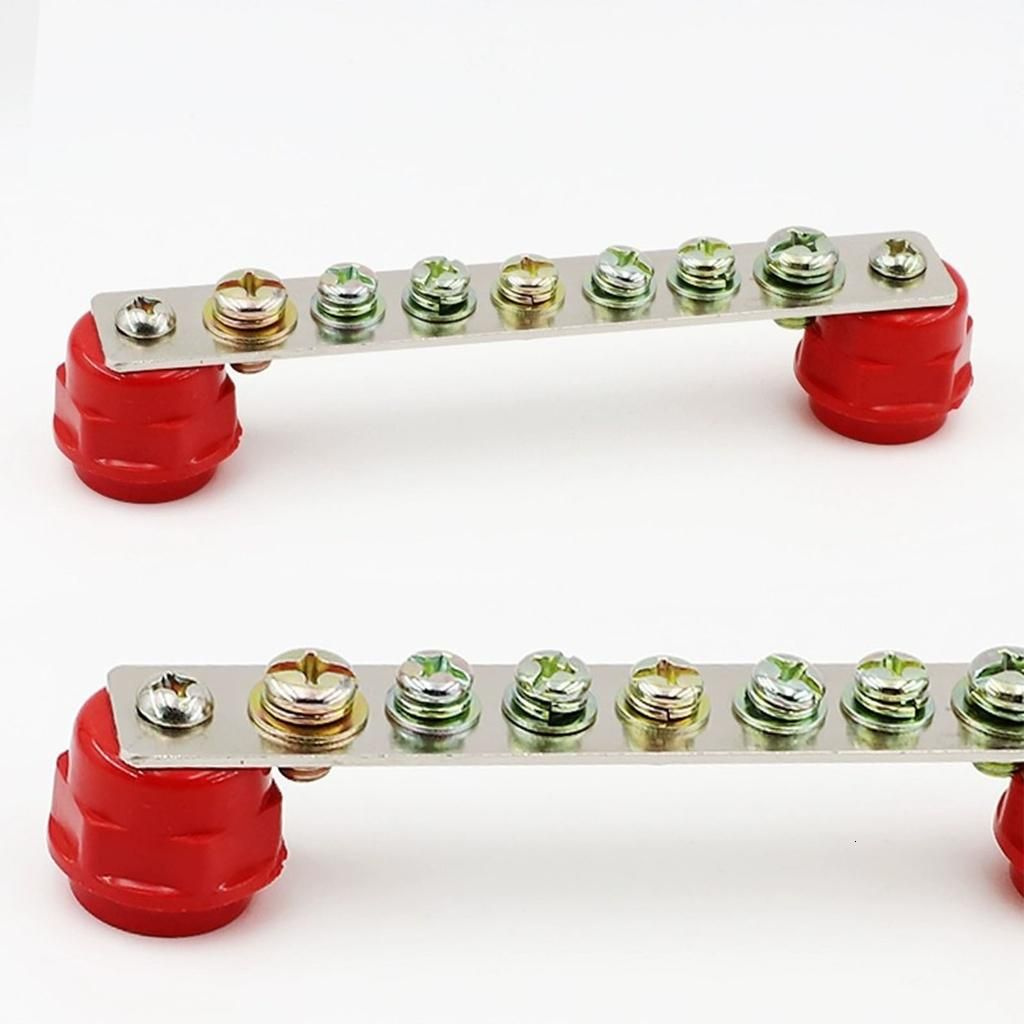 Комплект из 10 высоковольтных и низковольтных изолированных клеммных колодок с отверстиями M8 ...