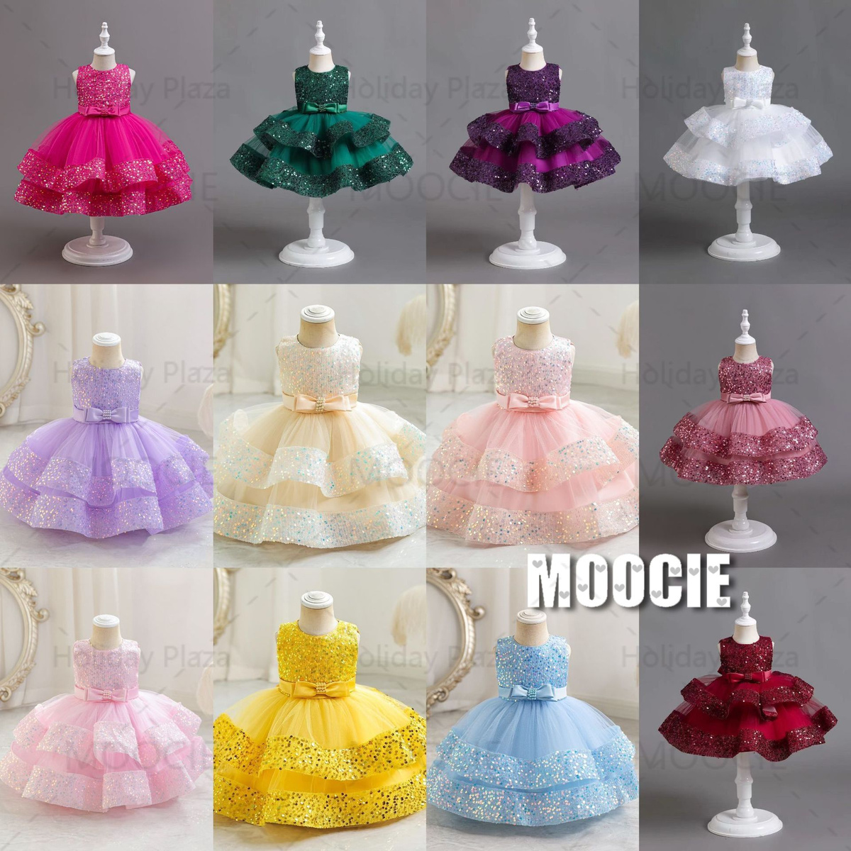 Платье Девочки MOOCIE желтый Вечерний/праздничный Без рукавов Полиэстер Пайетки, размер 90 ...