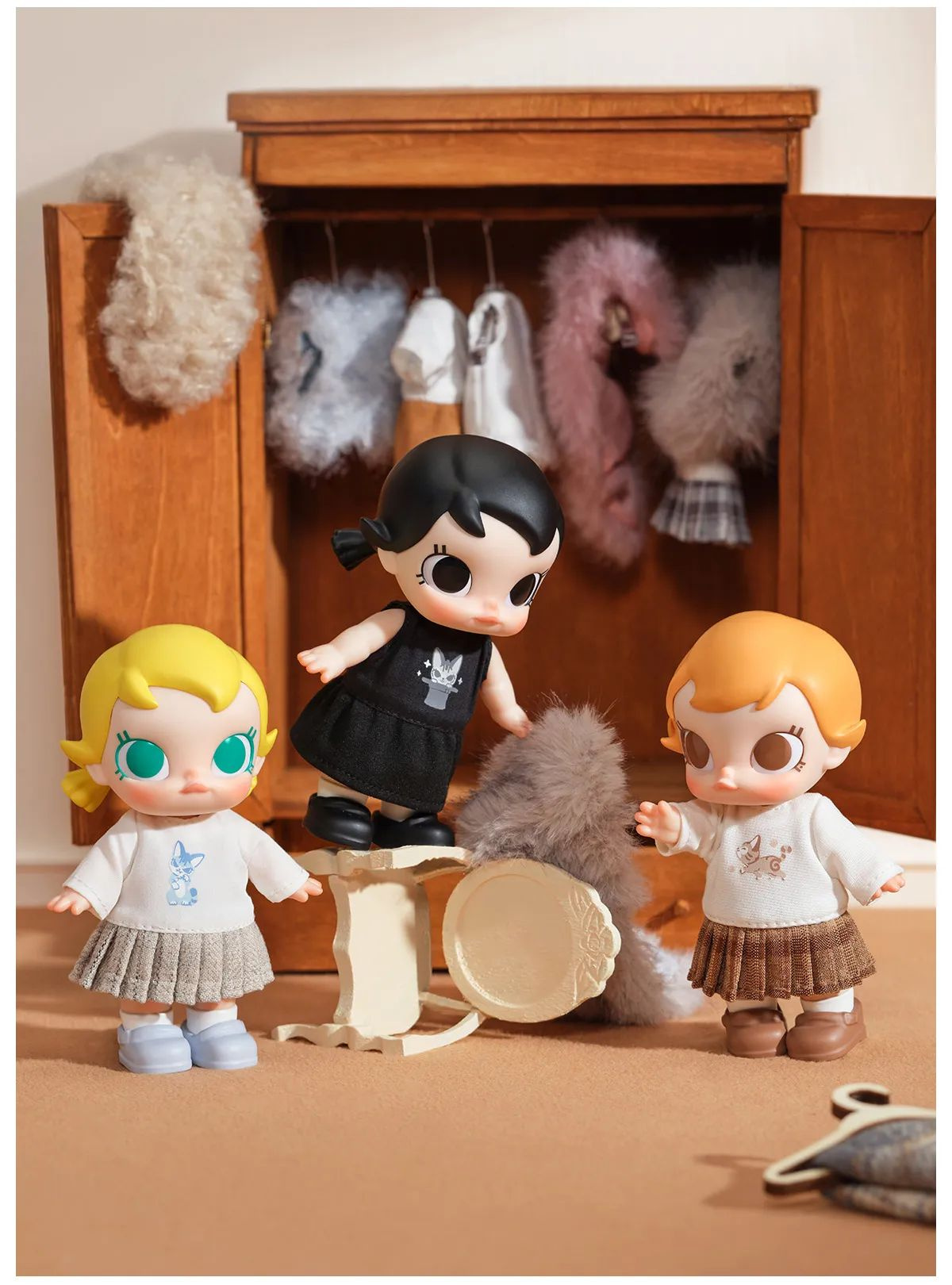 100% Original оригинал Коллекционная POP MART Baby Molly Winter Fit ...