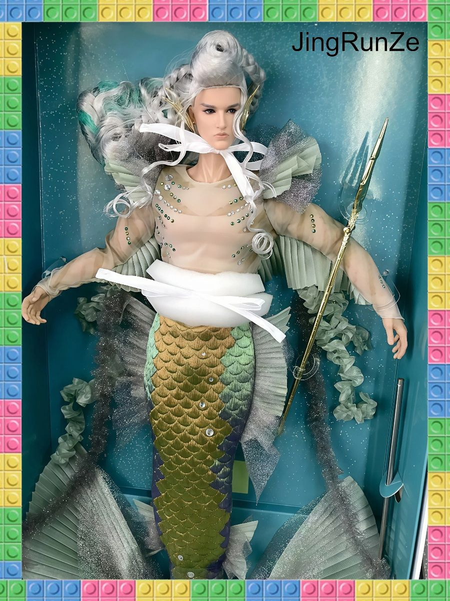 2022 JHD/MIZI Dolls Poseidon Fantasy Mermaid Подвижная коллекционная ...