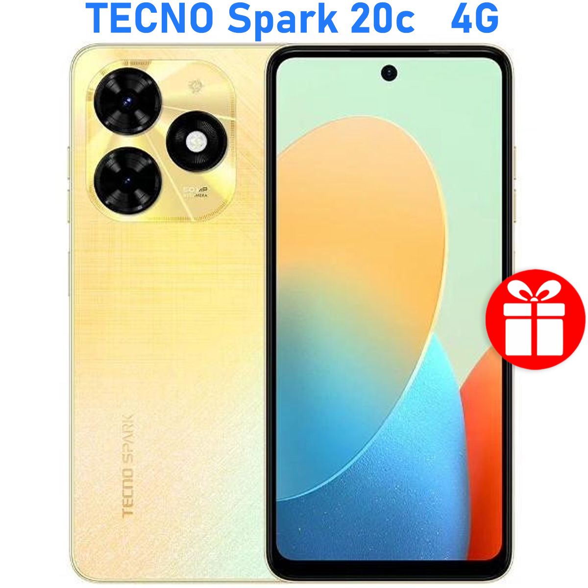 Смартфон Tecno Spark 20c_ip_Tecno_spark20c_4/128_gold_4g 128 ГБ 4 ГБ ...