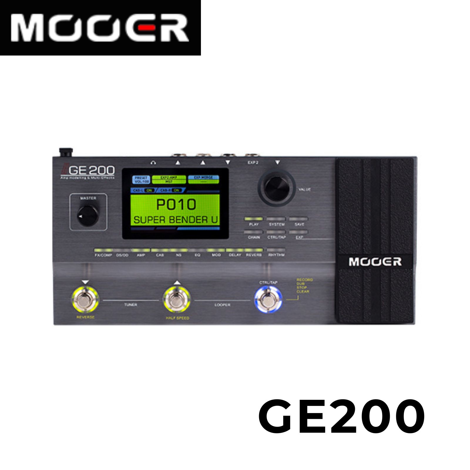 MOOER GE200 Педаль мультиэффектов для моделирования усилителя купить на ...