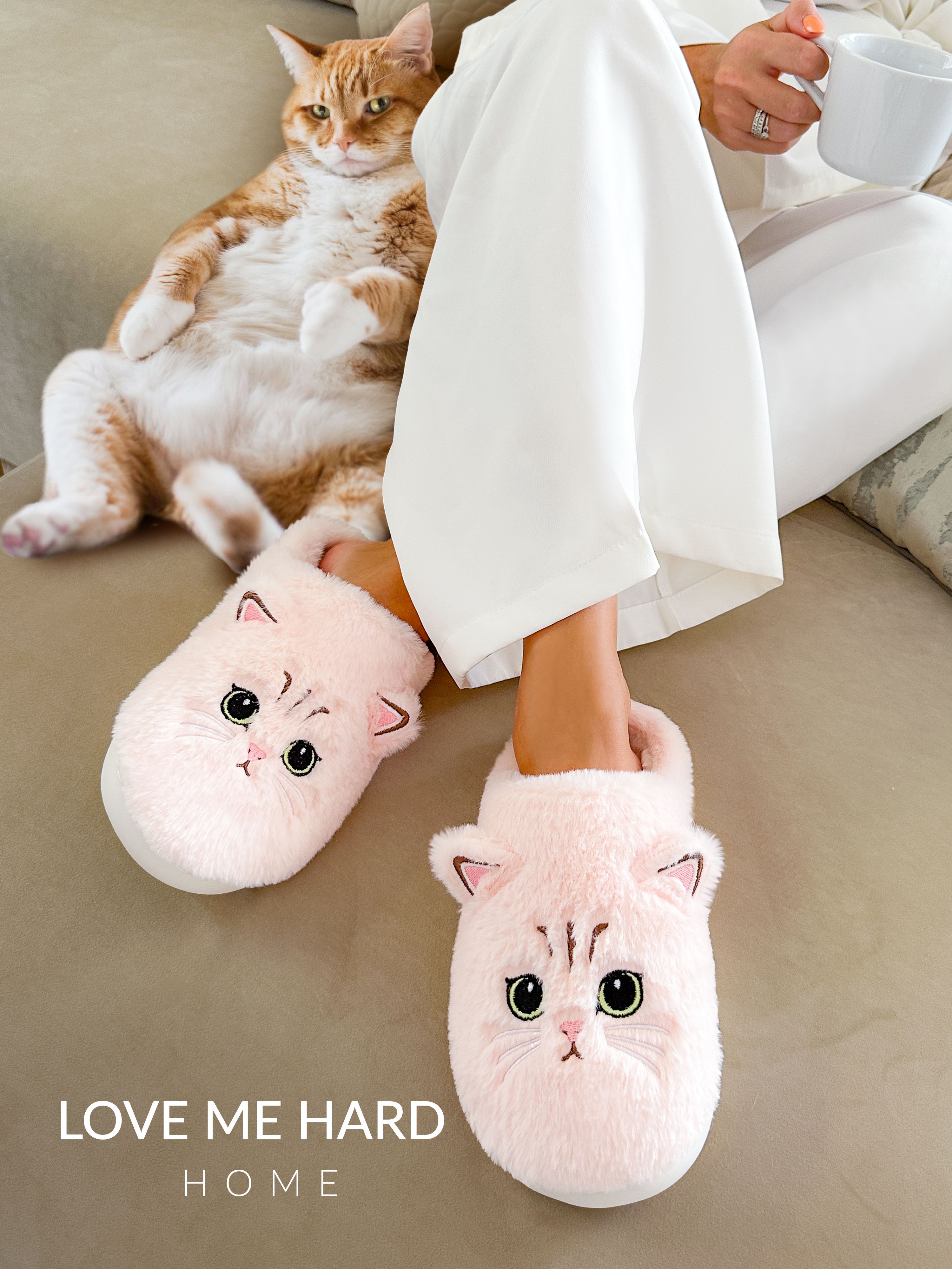 Тапочки Женский LOVE ME HARD, размер 41,5 6 розовый Закрытый нос ...