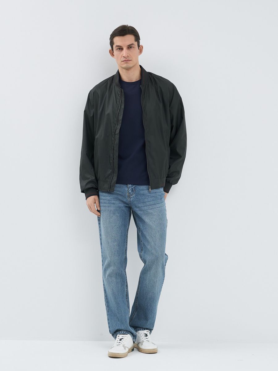 Ветровка Мужской Urban Fashion for Men Карманы темно-зеленый стойка ...