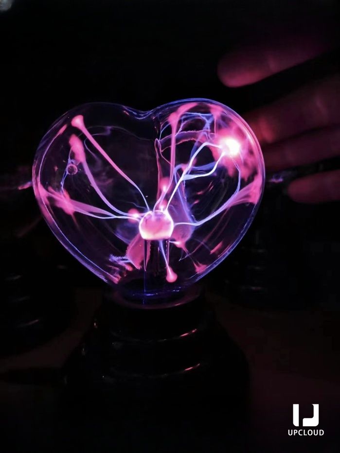 Свет плазменного шара/3-дюймовый плазменный шар в форме сердца ...