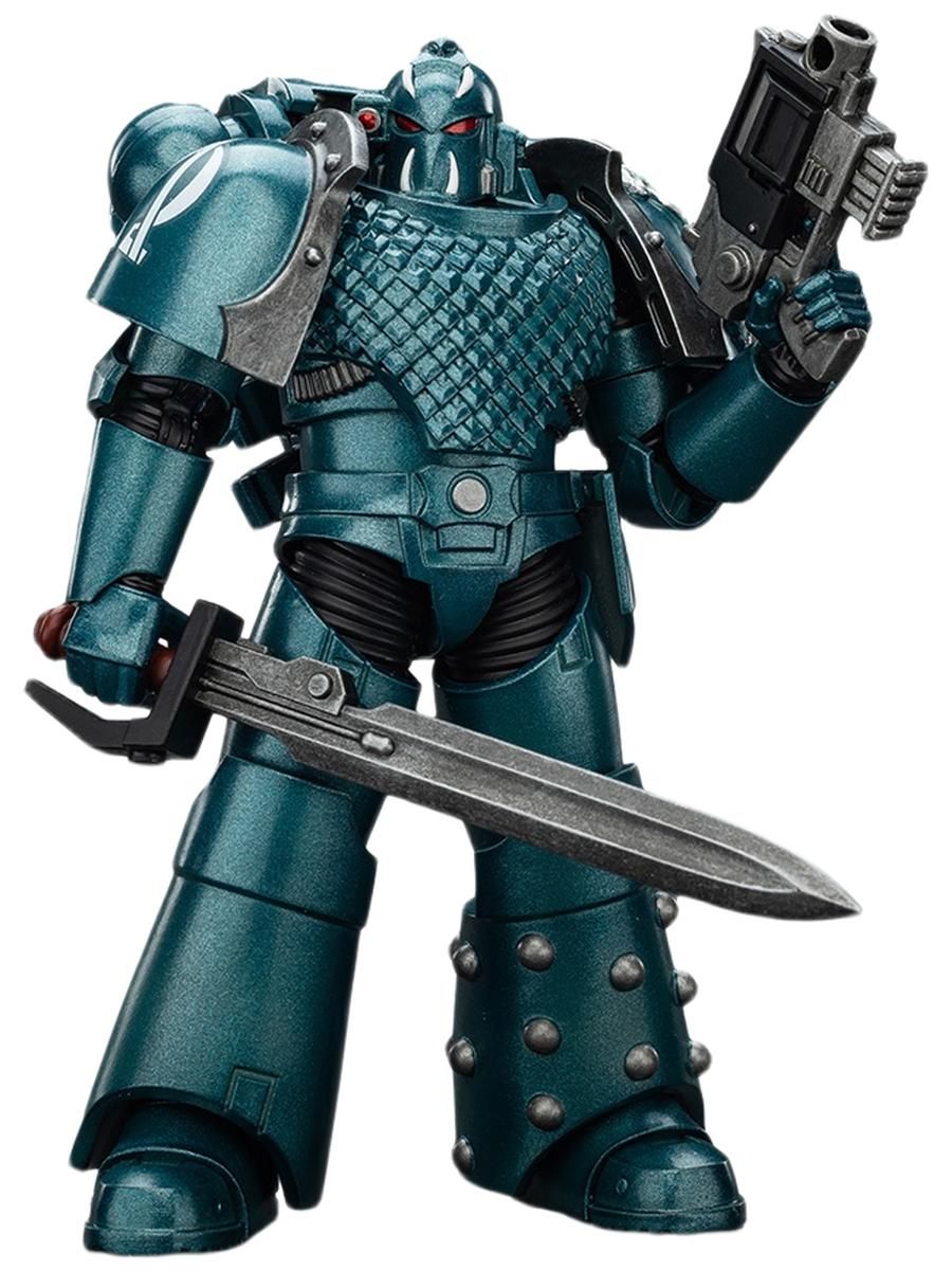 Подвижная фигурка JOYTOY Warhammer 40K Фигурка Alpha Legion Headhunter ...