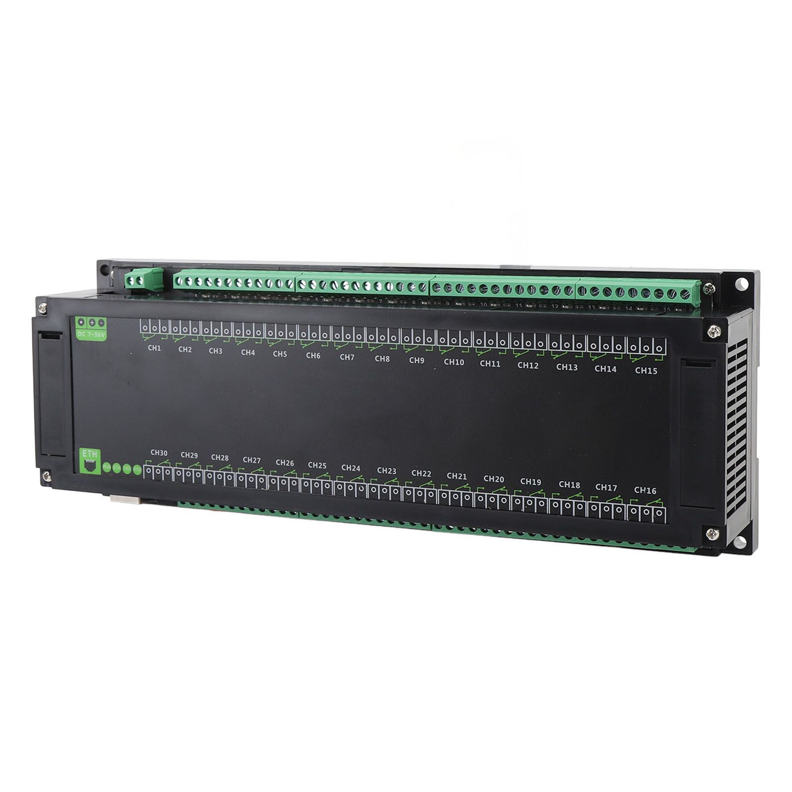 Модуль реле Ethernet 30 каналов Modbus RTU TCP с PoE портом, изоляция ...