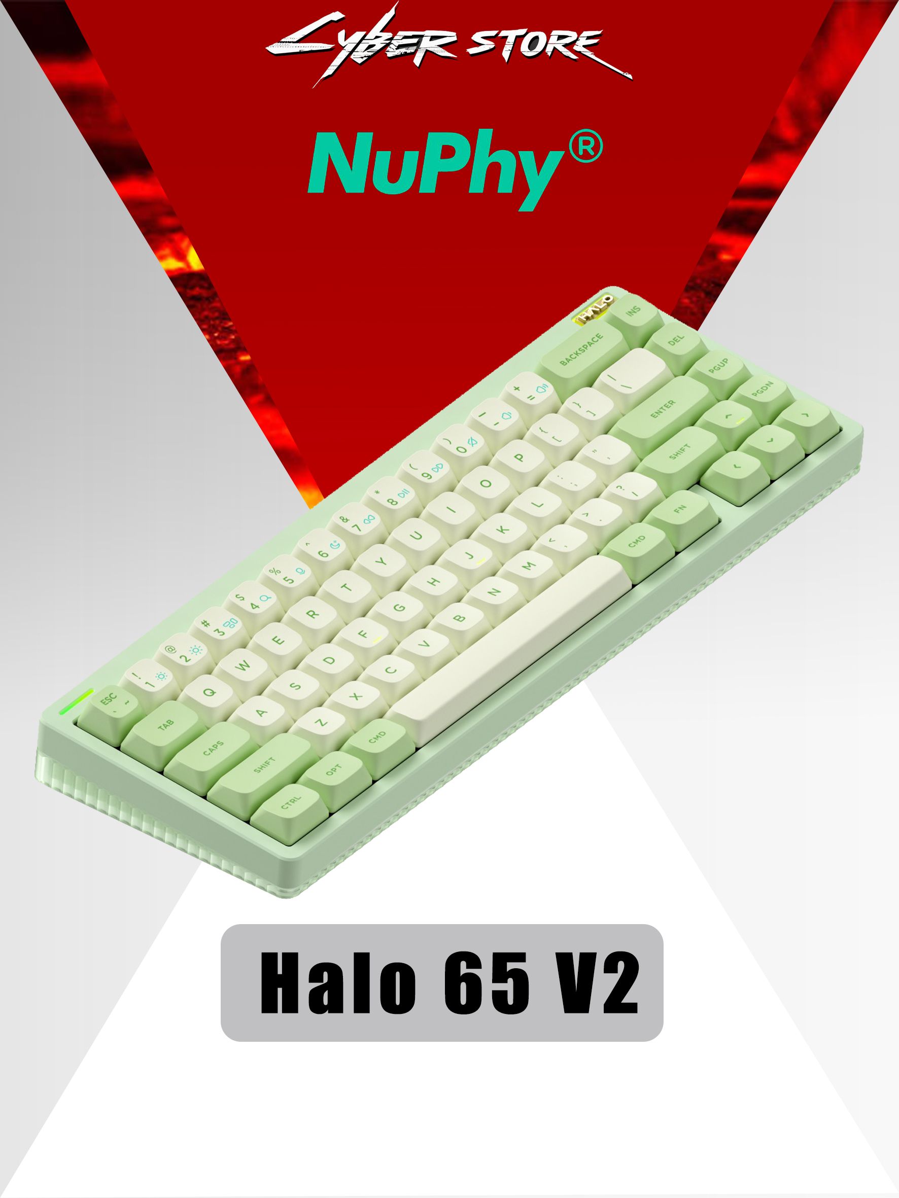 Характеристики NuPhy Игровая клавиатура беспроводная Halo65 V2, (Nuphy ...