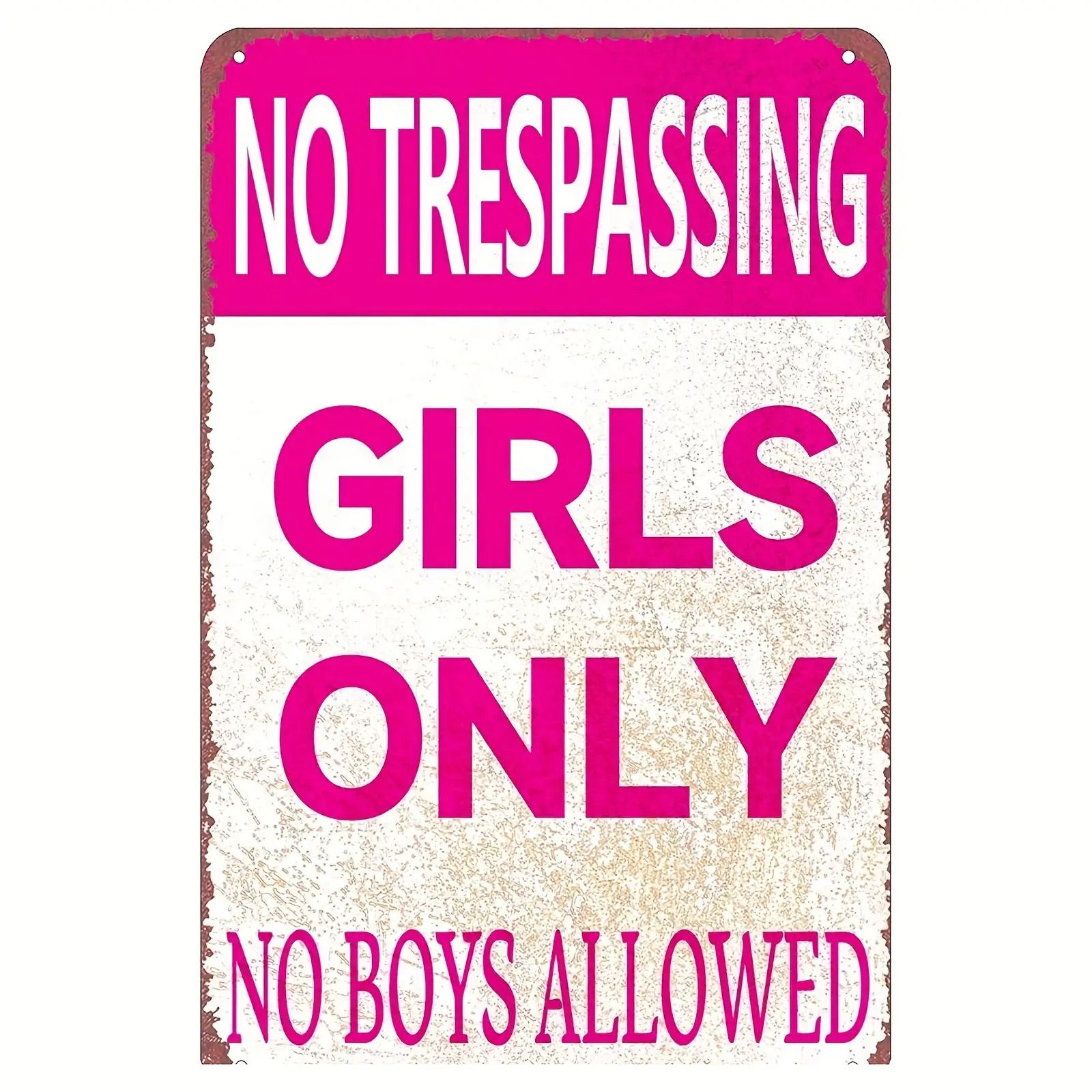Надпись "No Trespassing Girls Only" Вывеска купить на OZON по низкой ...