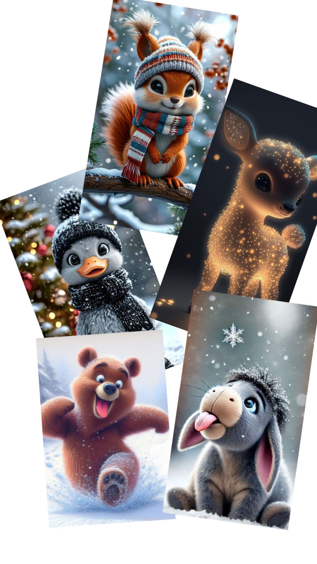 Новогодние открытки. Зверушки купить c доставкой на OZON по низкой цене ...