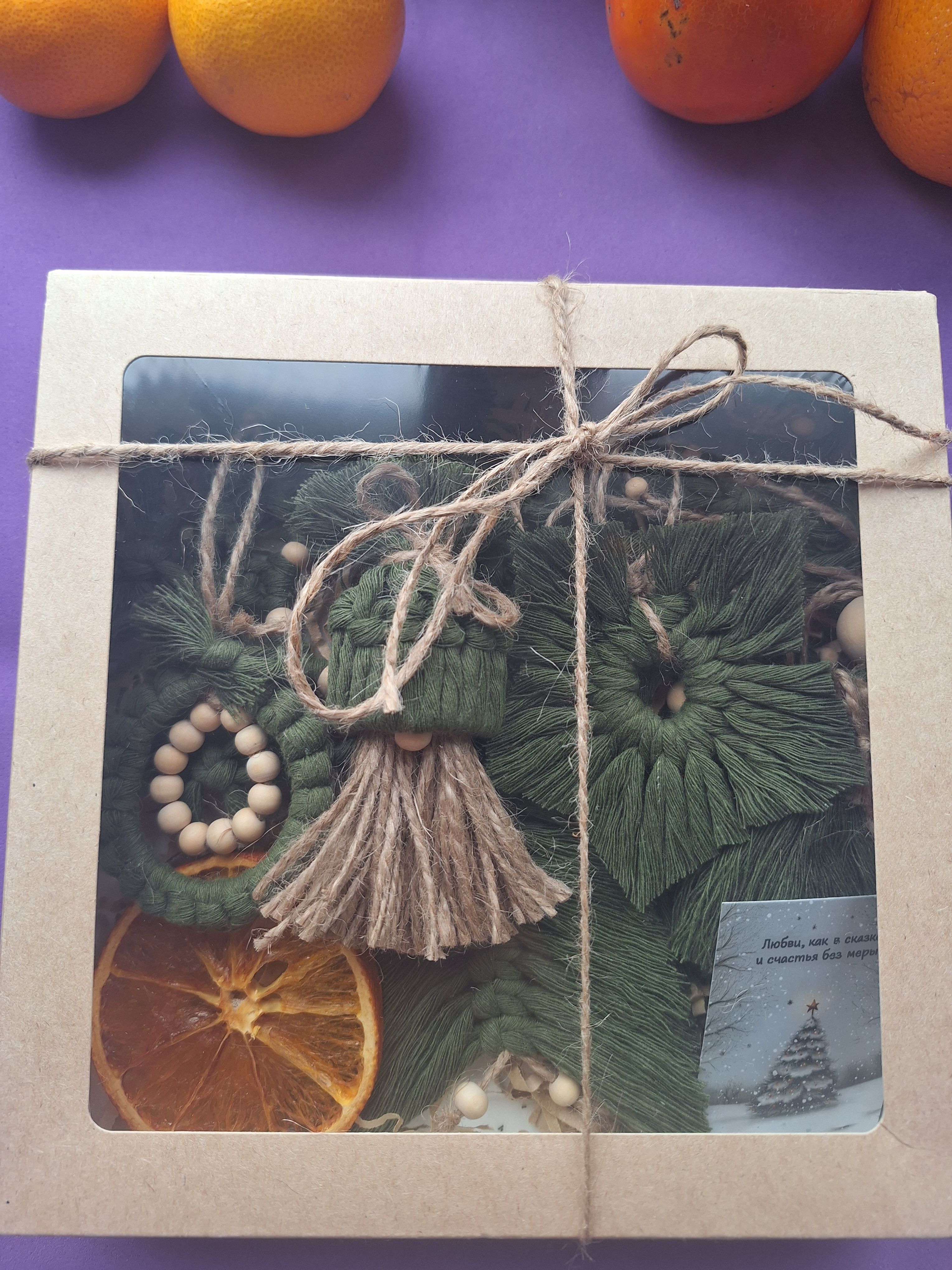 Новогодний набор авторских ёлочных игрушек, выполненных в технике ...