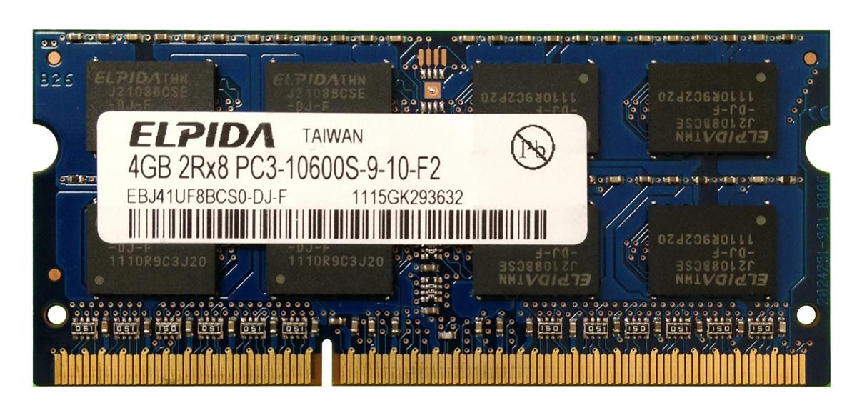 Модуль оперативной памяти Elpida DDR3 PC10600 1333 MHz CL 9 ...
