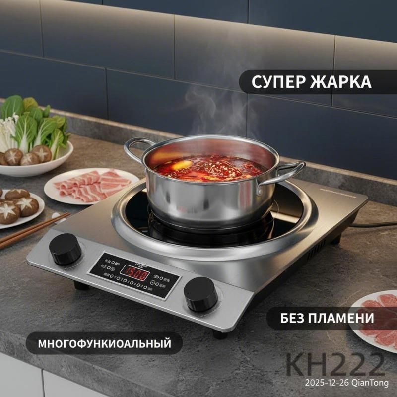 Индукционная настольная плита DCL-001, черный купить на OZON по низкой ...