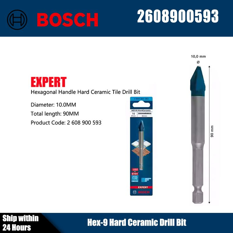 Bosch 2608900593 Сверло HEX-9 из твердой керамики 10 мм купить на OZON ...