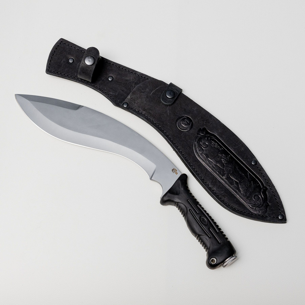 Нож Мачете-5 Кукри Мастерская Семина - сталь 65х13, рукоять Elastron - купить с доставкой по ...