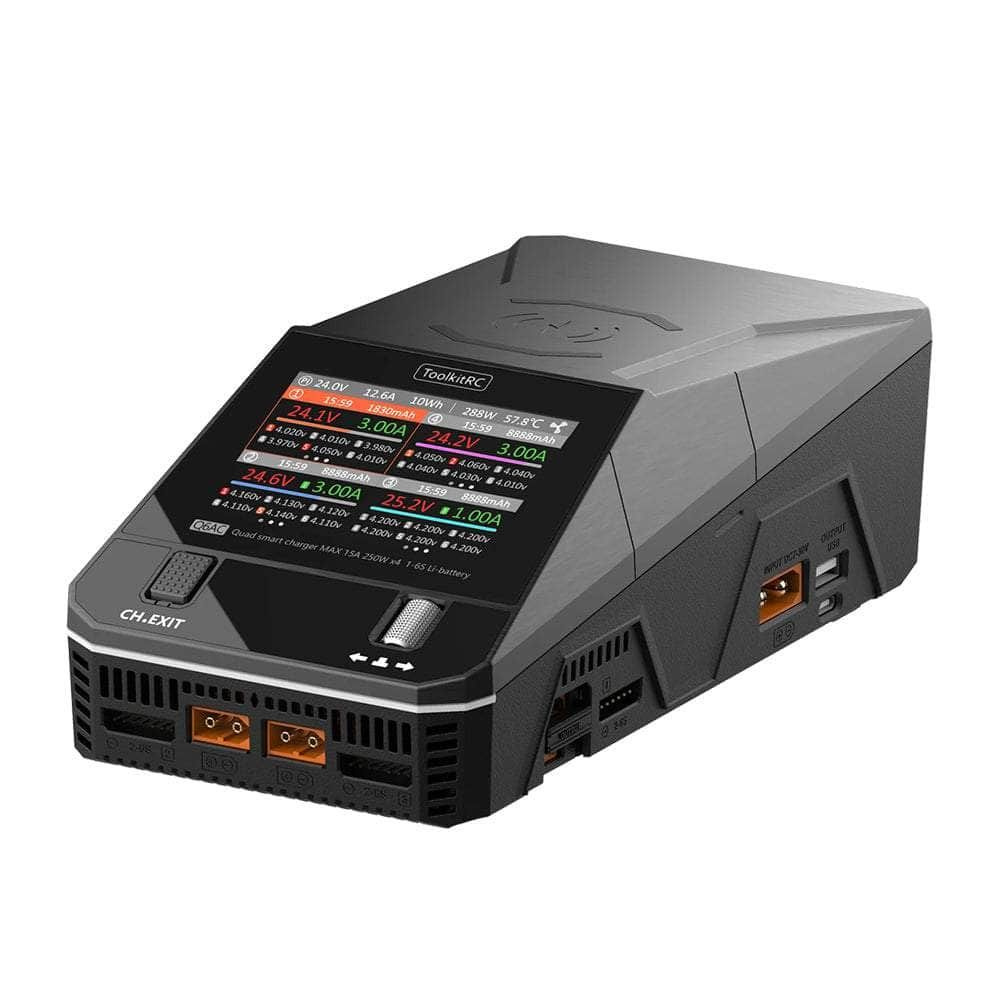 Зарядное устройство ToolkitRC Q6AC 250w купить на OZON по низкой цене (1670563589)
