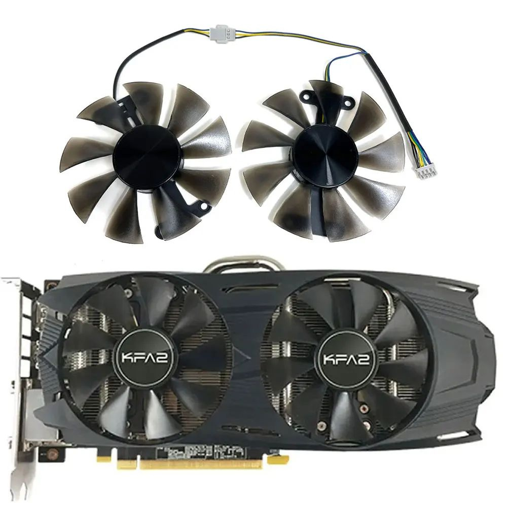 Новый 85 - мм 4PIN для вентилятора охлаждения видеокарт KFA2 GTX 1060 EX OC - купить кулер по ...