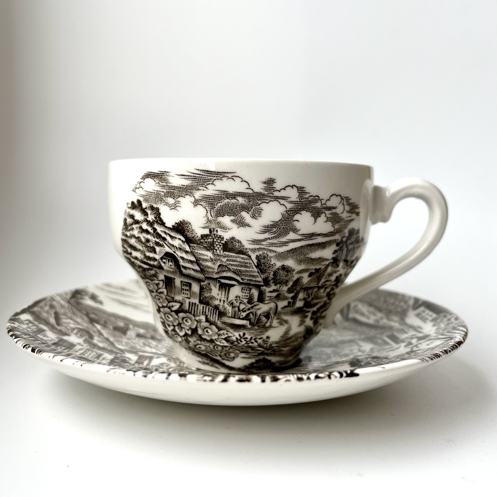 Чайная пара винтаж Англия Wedgwood объём чашки 150мл купить по низким ценам в интернет