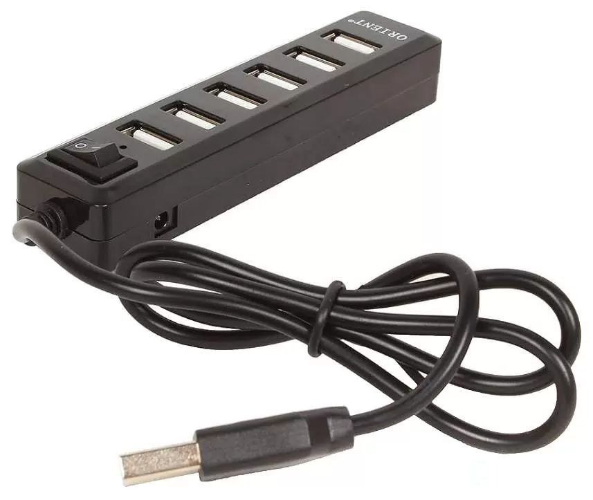 Хаб Usb разветвитель с дополнительным питанием Usb 7 портов купить с